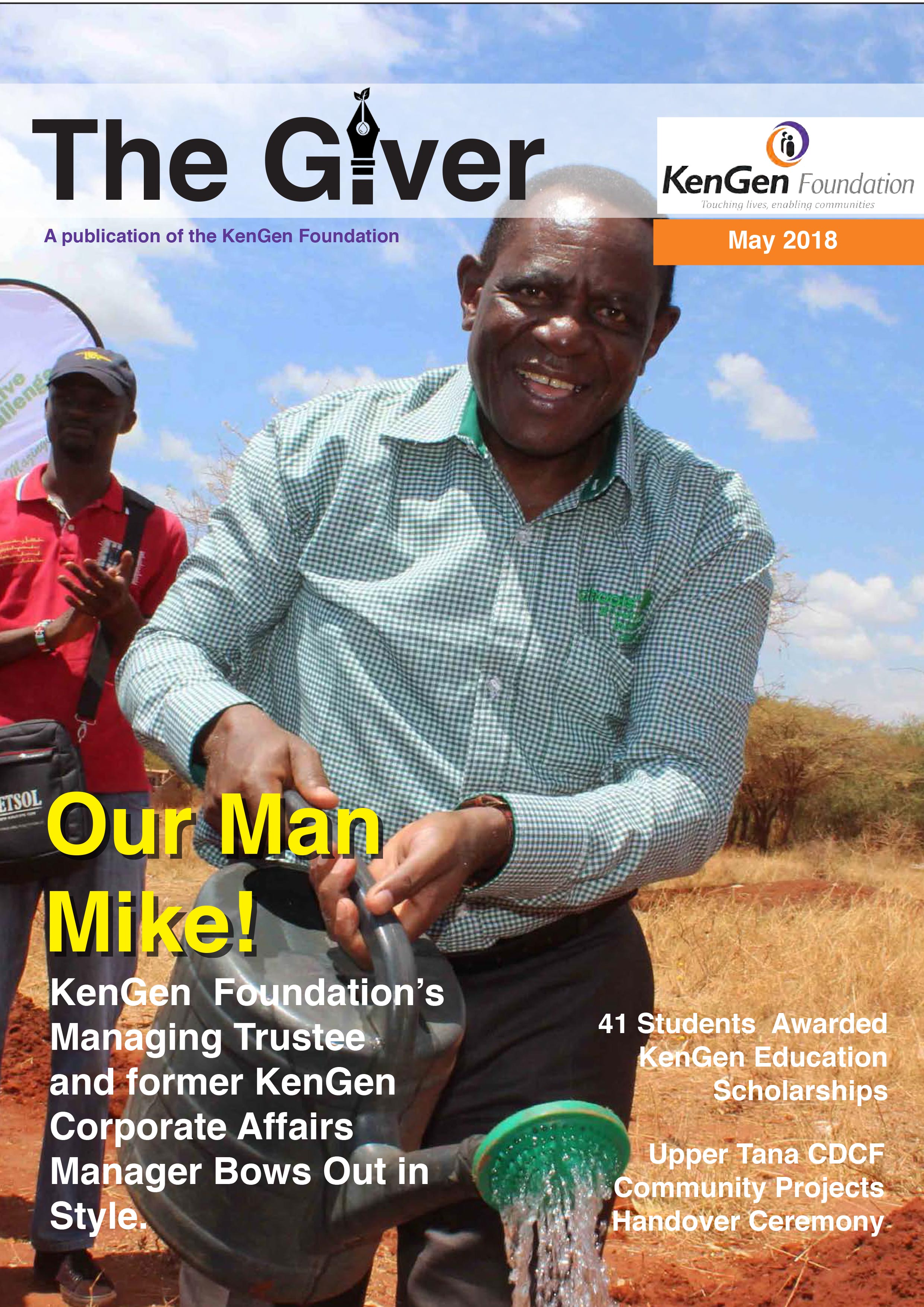 Giver Magazine May 2018 Cover KenGen Foundation